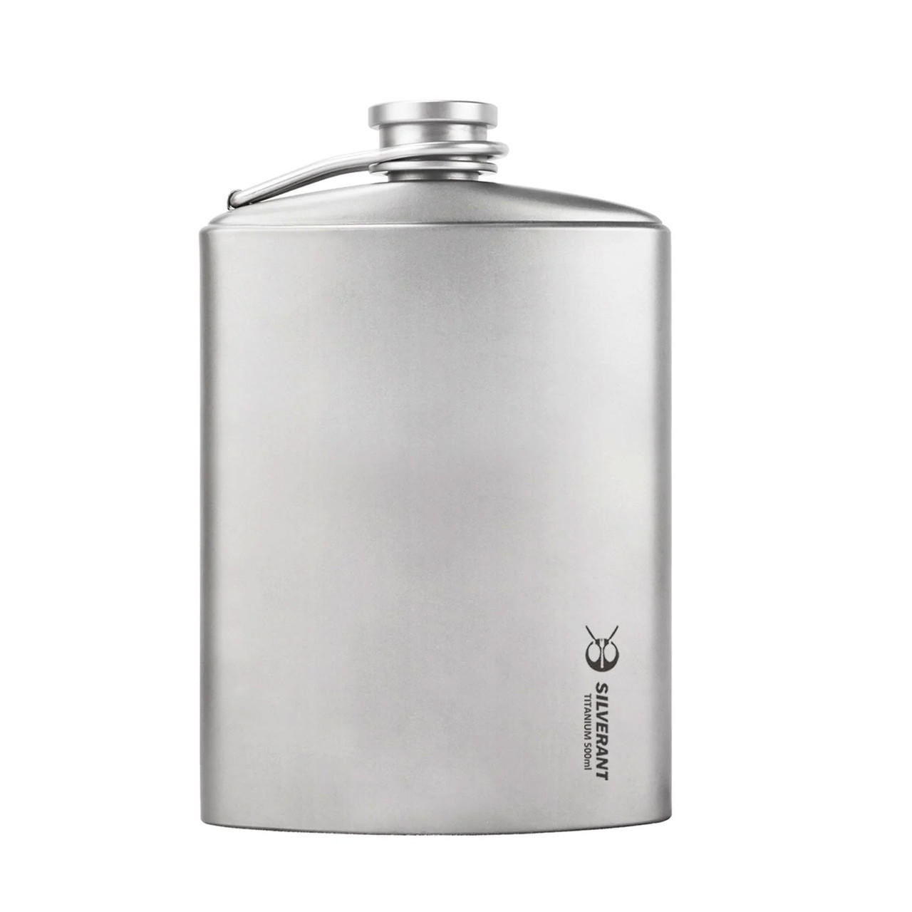 SilverAnt Titanium Hip Flask & Funnel 248ml | UK | Ultralight Outdoor Gear