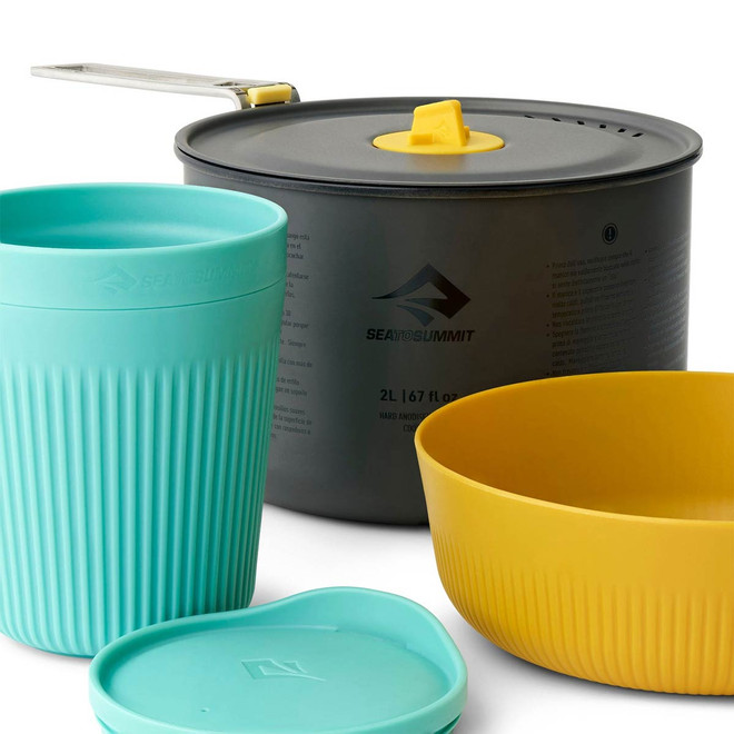 Sea to Summit Frontier UL One Pot Cook Set - [3 Piece] 1.3L Pot | UK ...