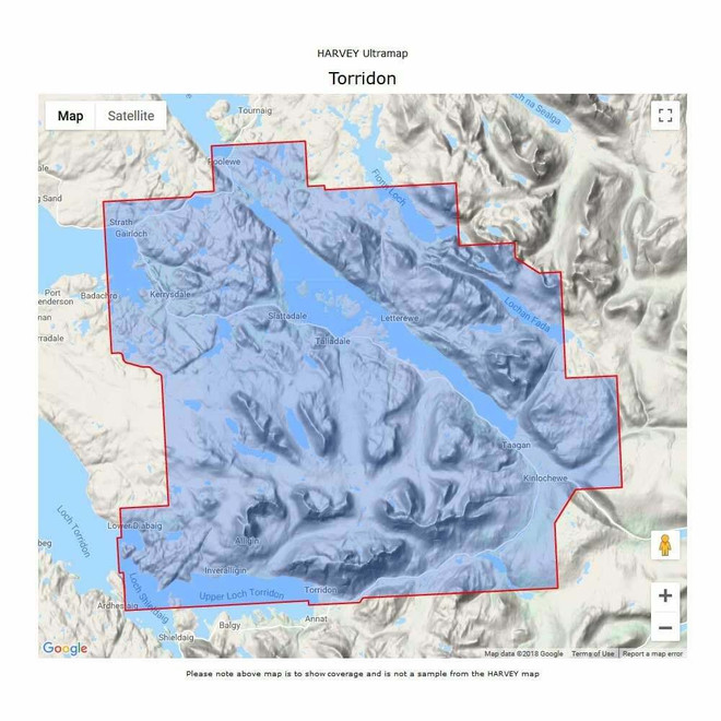 Harvey Maps UltraMap XT40 - Torridon | UK | Ultralight Outdoor gear