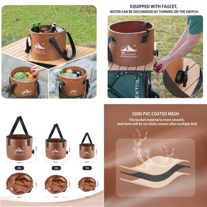 Flextail Collapsible Cozy Bucket 20L | UK | Ultralight Outdoor Gear