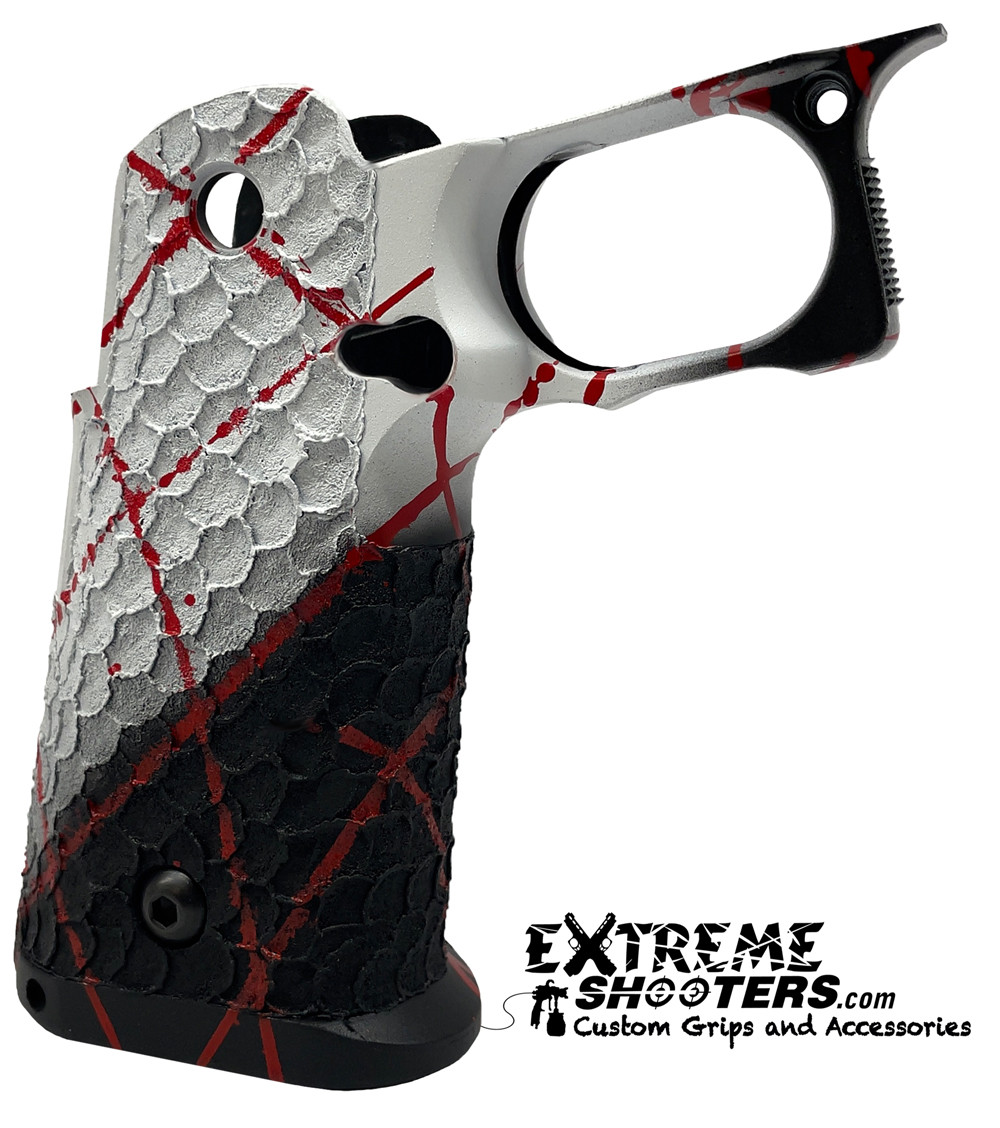 STI White/Black/Red Textured Grip