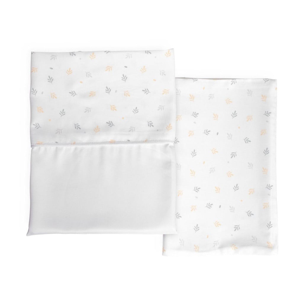 Chicco 2 Sheets for Baby Hug Mini Cot Grey Foliage 09101125350990 - bybebé