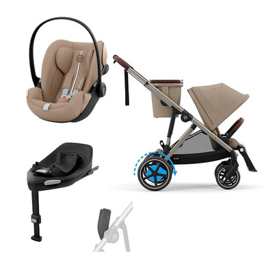 Cybex Trio eGAZELLE + CLOUD G i-SIZE Plus + Alcofa GAZELLE S + Base ...