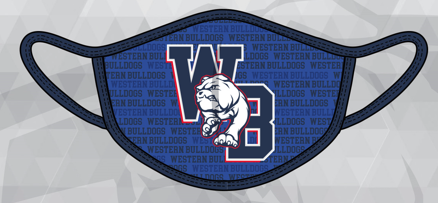 Western Bulldogs WB Face Mask 2 Pack - Western Bulldogs Shop
