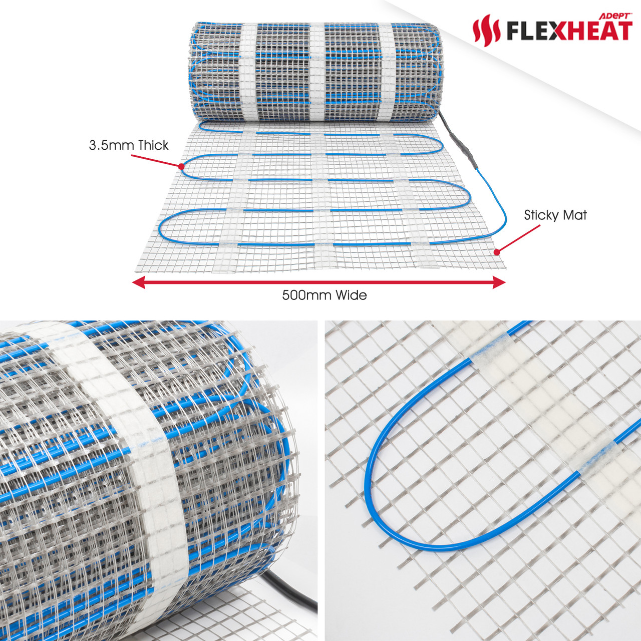 Underfloor Heating Mat 200W/m2 - Flexheat