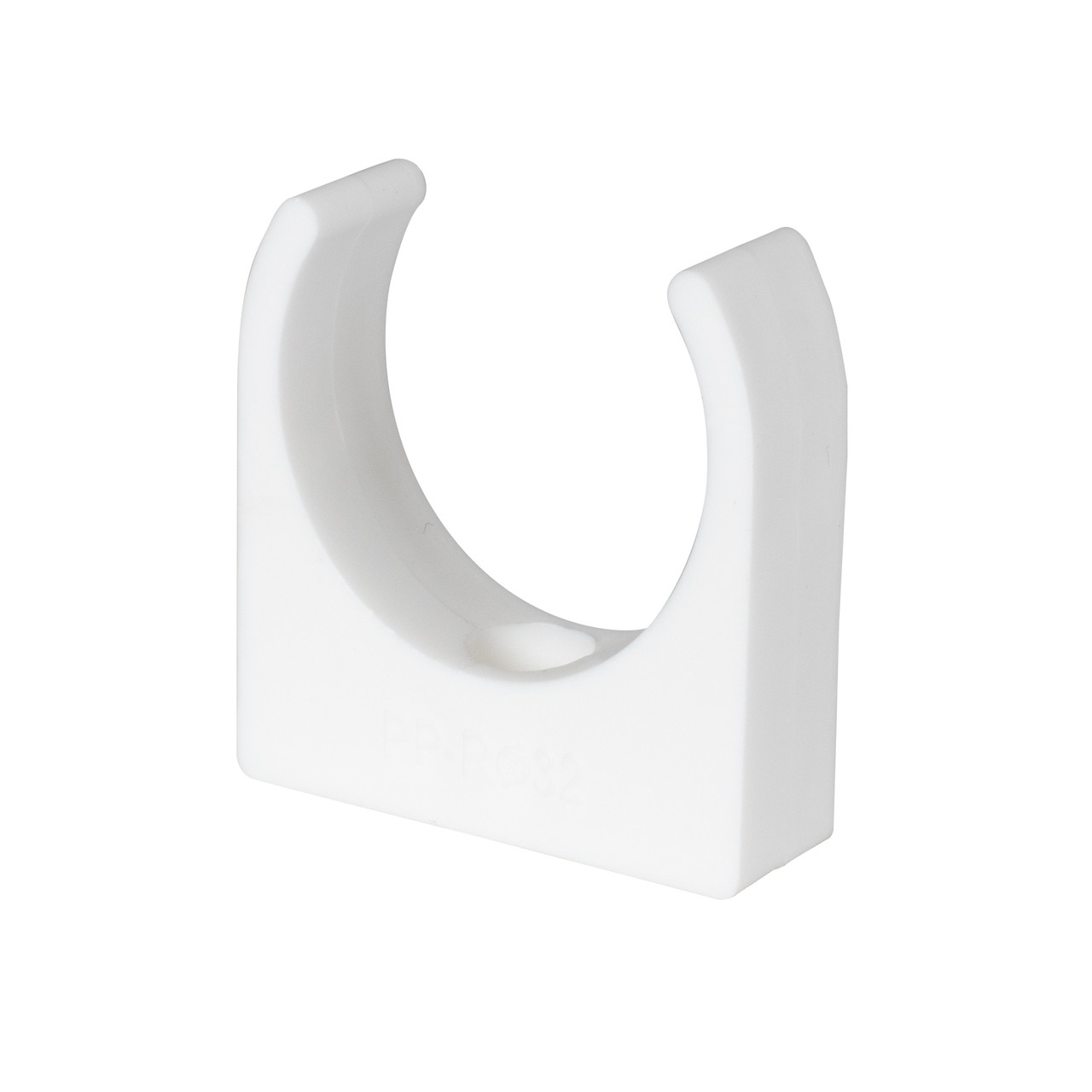TekTools White Plastic Open Pipe Clips