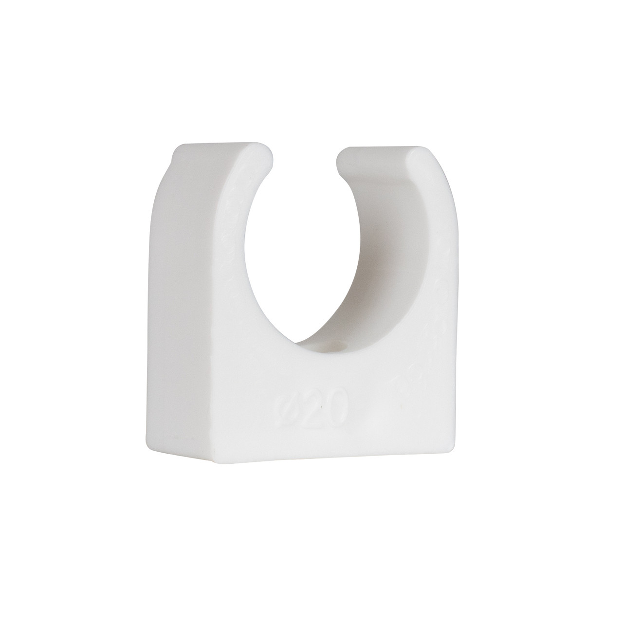 TekTools White Plastic Open Pipe Clips