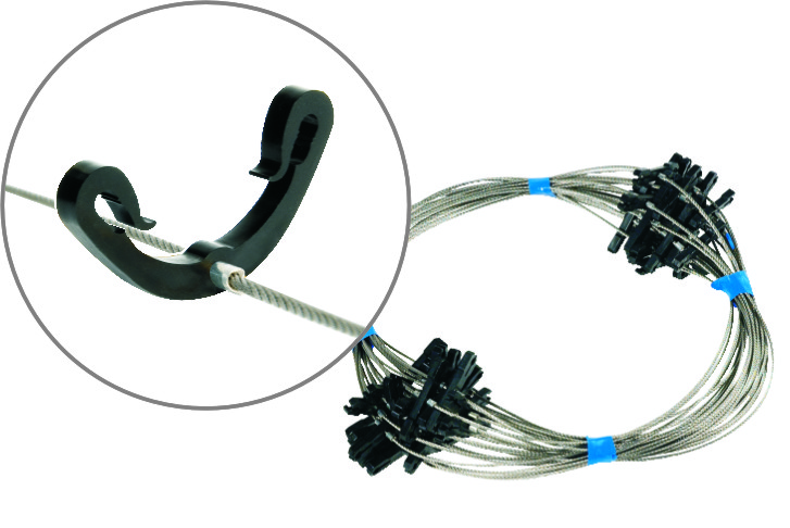 Downpipe spacing wire with clips (20m) - uHeat