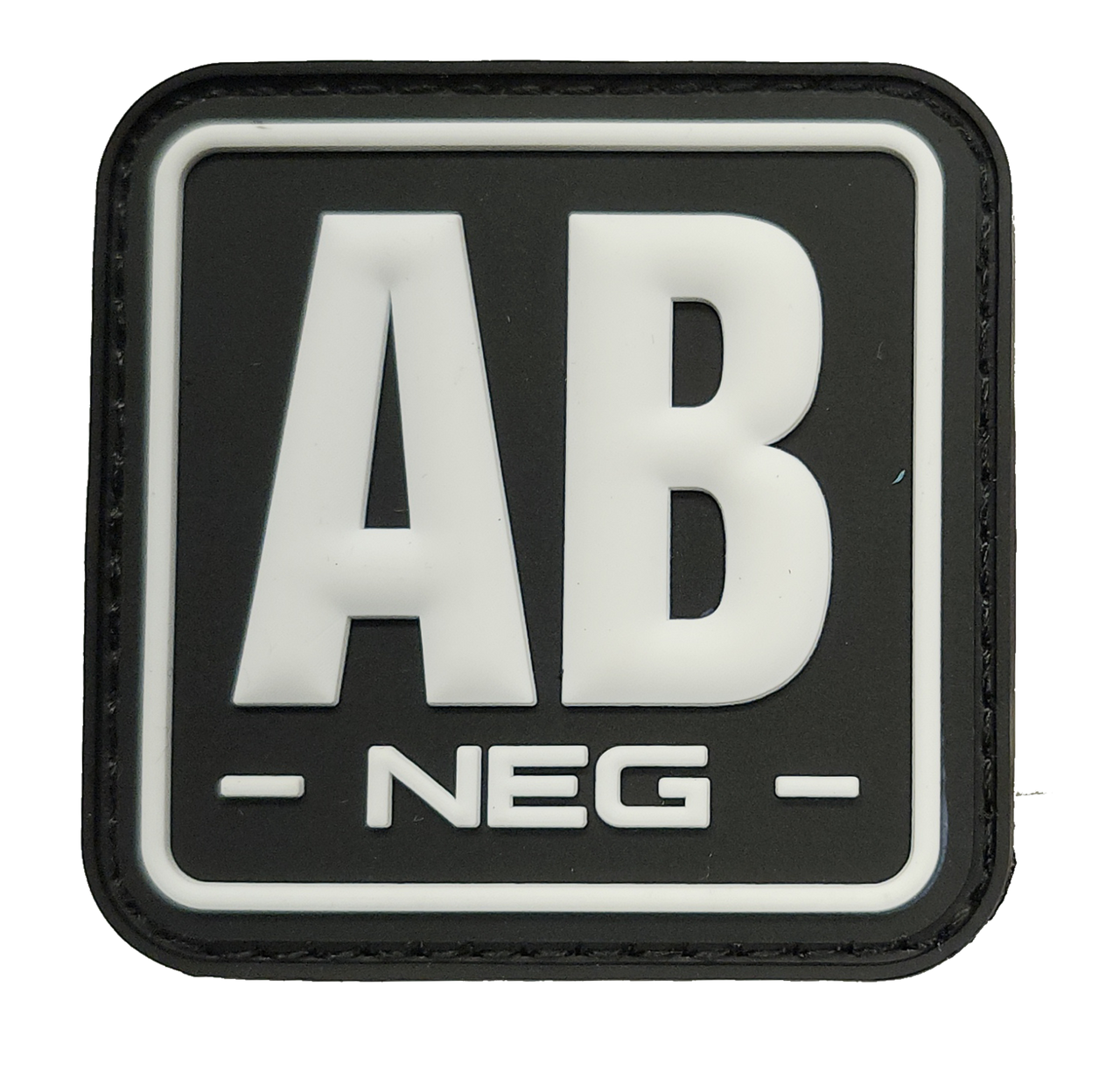 AB- Positive Blood Type Patch (Hook Backing) in PVC
