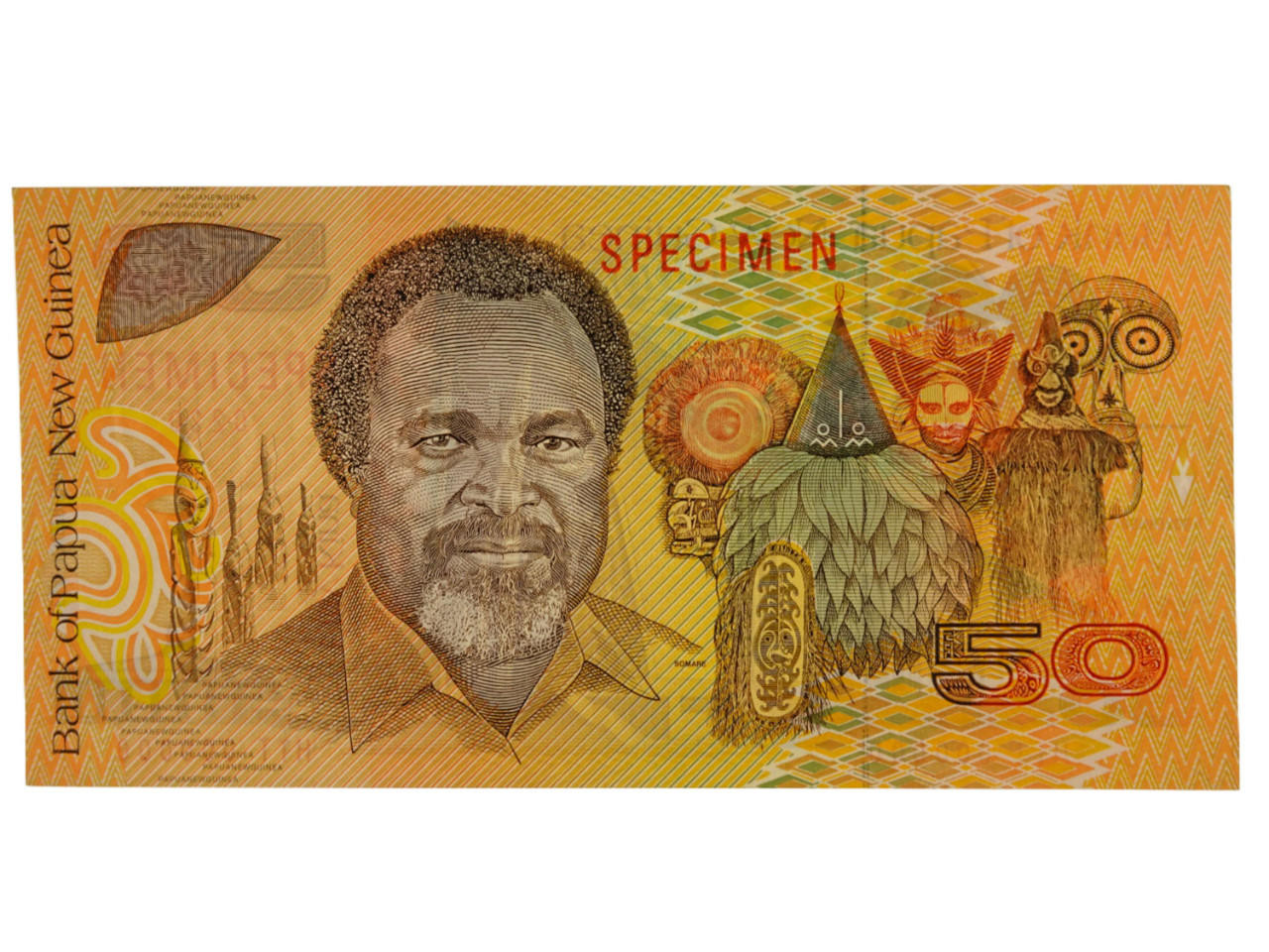 Papua New Guinea 1989 50 Kina SPECIMEN Banknote