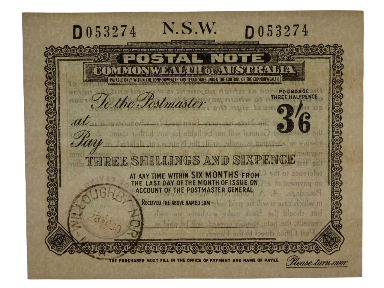 Australian Pre Decimal Ten Shilling to 100 Pounds Banknotes