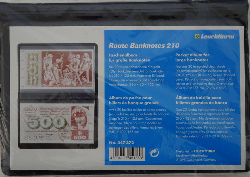 Lighthouse Route Banknote 210 Pocket Album | Bradford Coins