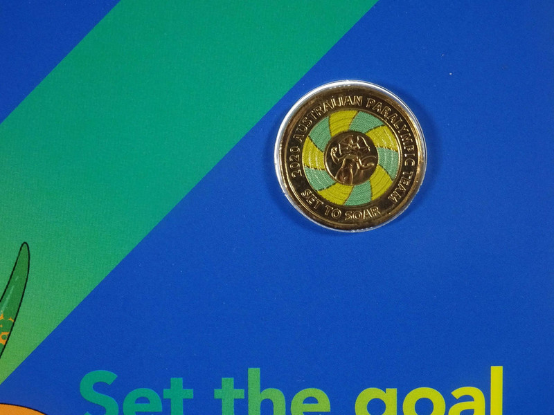Paralympics Australia 2020 $2 Coloured Uncirculated Coin