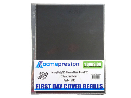 Acme Preston First Day Cover Refills 1 Division Pages