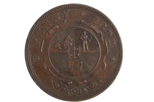 South Africa 1892 Penny in EF Condition | Bradford Coins