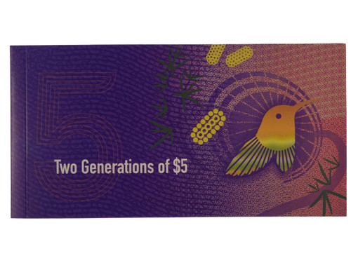 2015 / 2016 Two Generations of $5 Banknote Folder