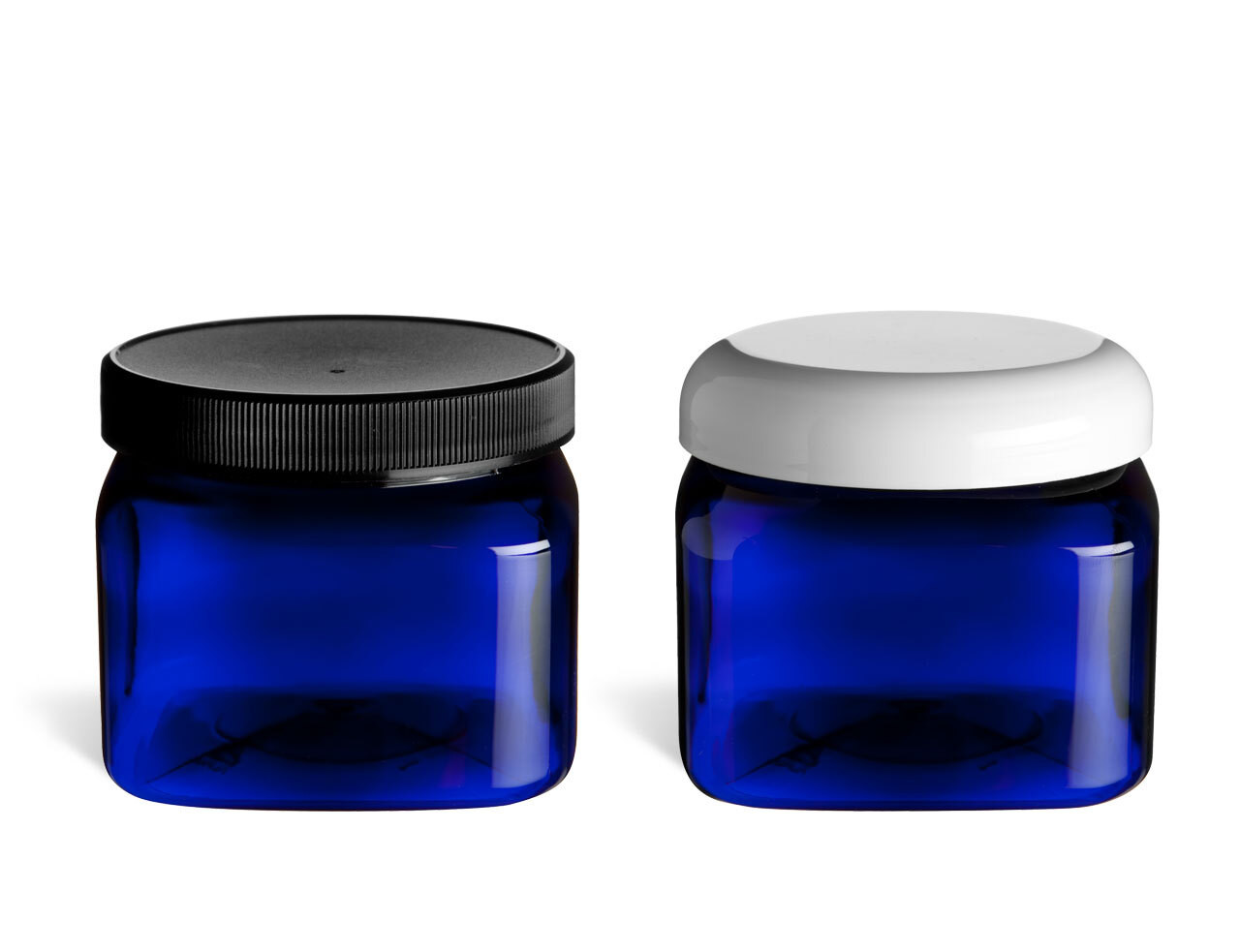 Wholesale Blue Plastic Square Jars and Containers | Specialty Bottle