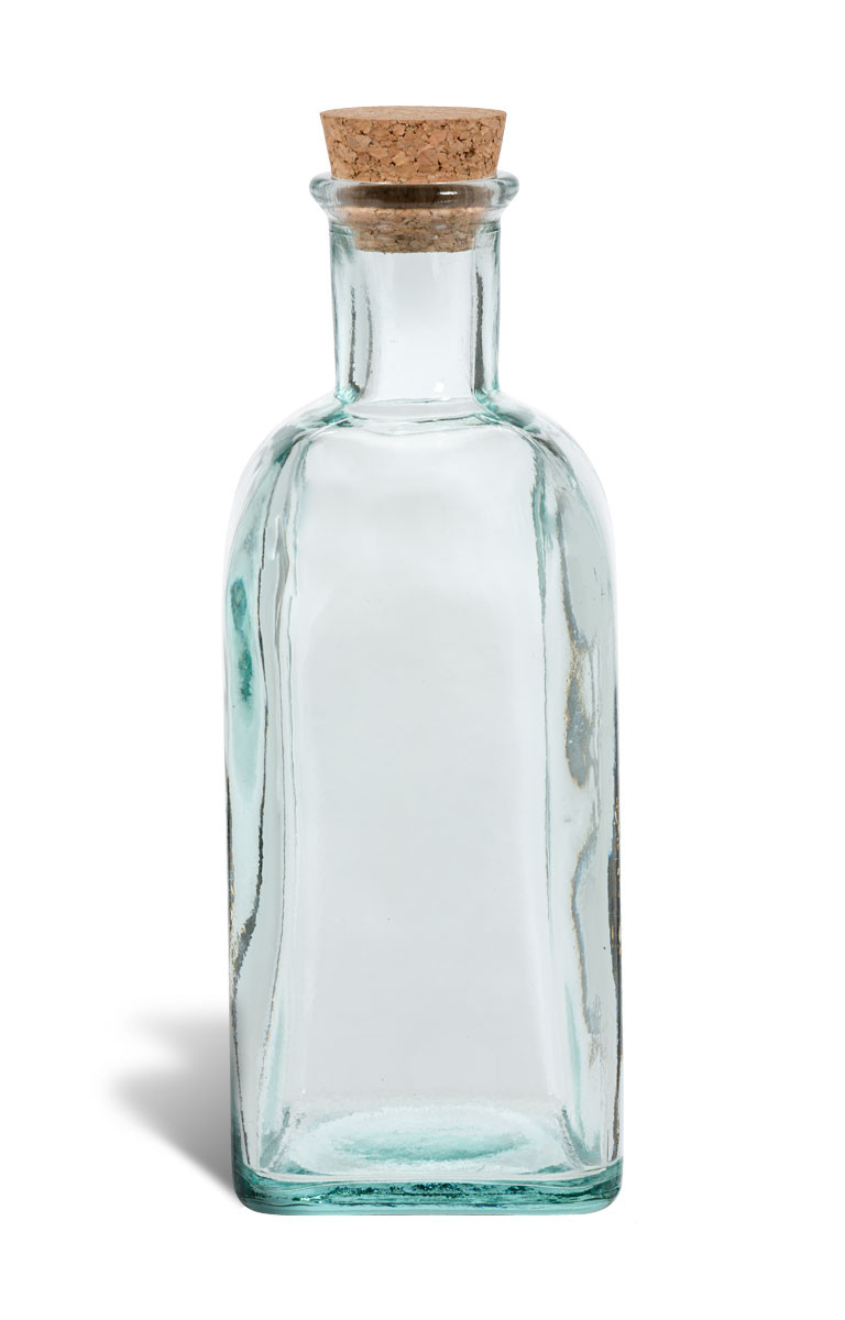 Spanish Recycled Glass Bottle w/ Cork, 500ml | Specialty Bottle