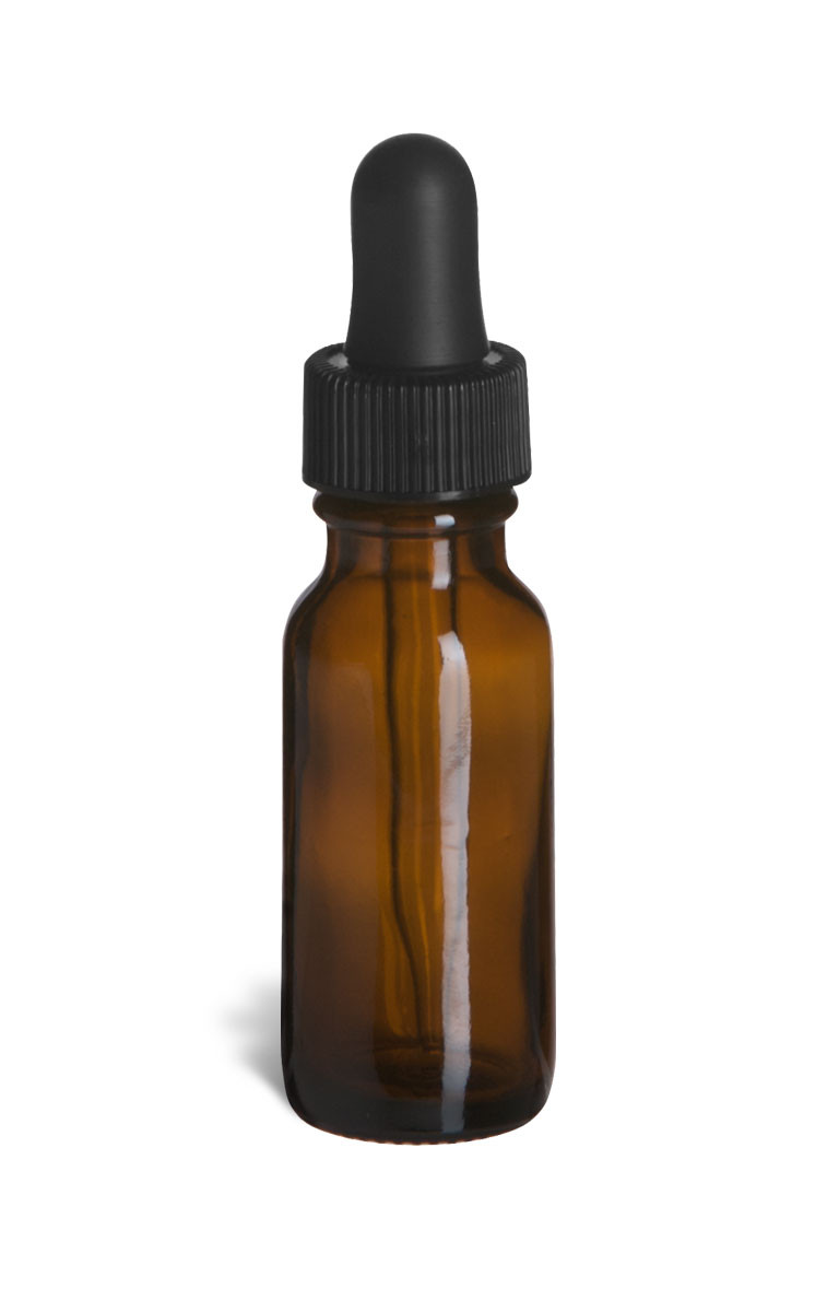 Wholesale Amber Round Dropper Bottle, 1/2 oz (15ml)|Specialty Bottle