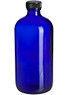 Blue Glass Boston Round Bottles, Large | Bulk | Specialty Bottle