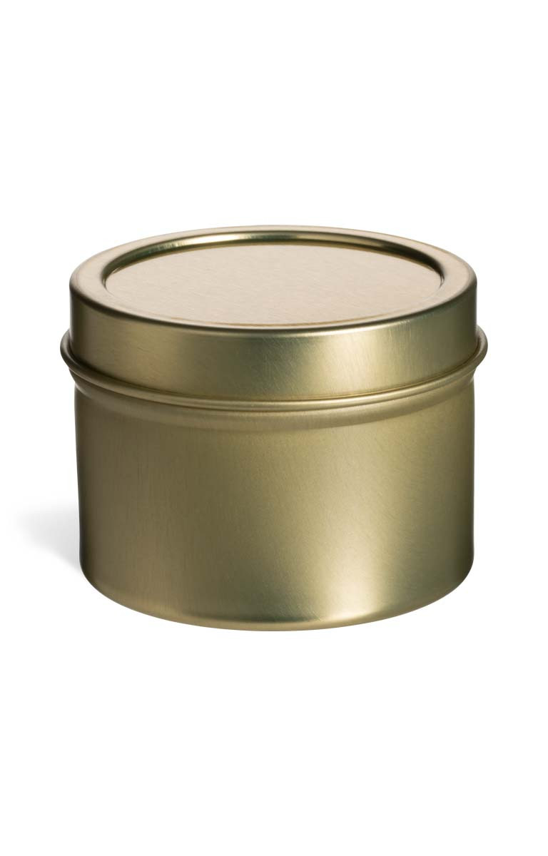 Gold Tin Deep Container, 2 oz | Specialty Bottle