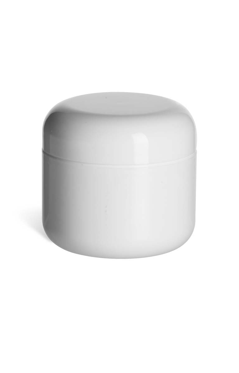 Double Wall White Plastic Jar, 2oz | Specialty Bottle