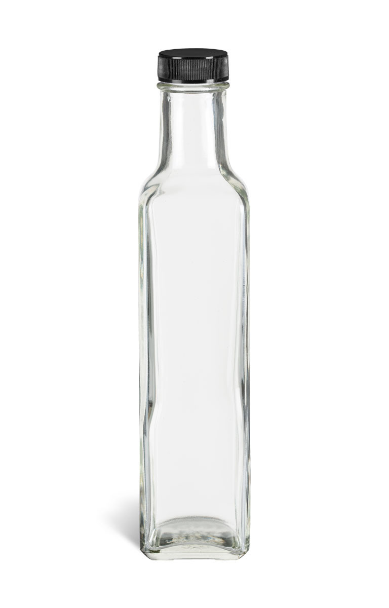 Square Sauce or Oil Bottle Wholesale, 8.5 oz | Specialty Bottle