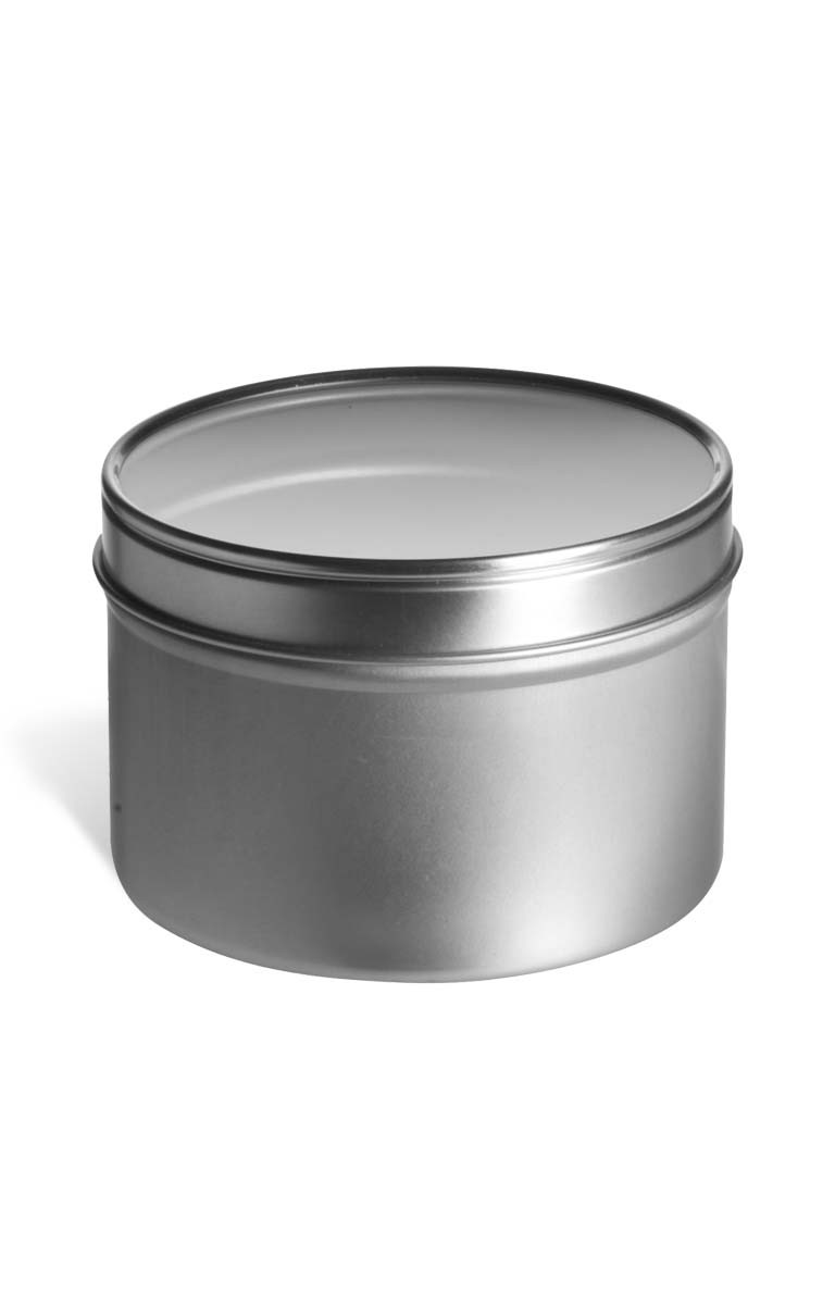 Tin Deep Container 16oz w/ Clear Top Cover