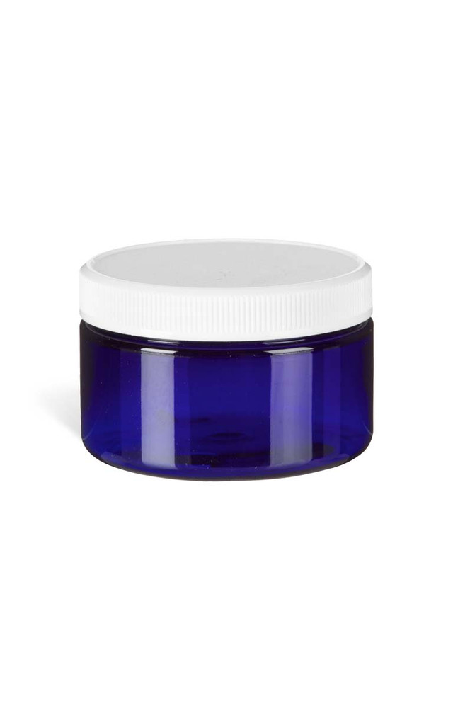 Wholesale Blue Oval and Round Plastic Jars | Specialty Bottle
