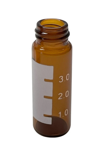 4.0mL Amber 13-425 Thread 15x45mm Glass Vial with Graduation Marking