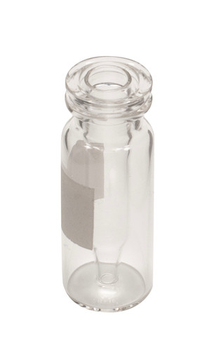 300uL Clear Interlocked 11mmCrimp/Snap Ring™ Vial with Marking Spot