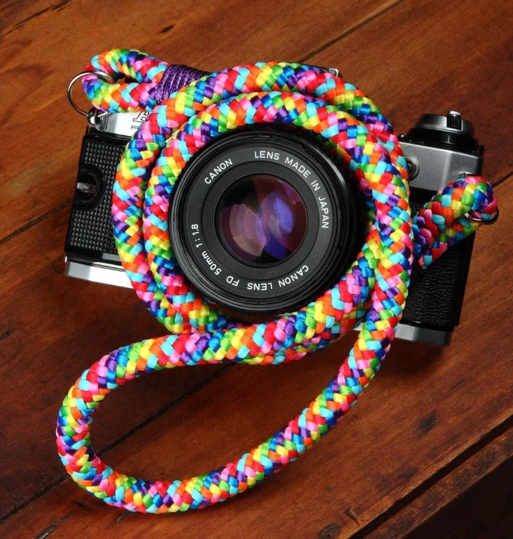 Rope Camera Strap - Rainbow - Allen's Camera