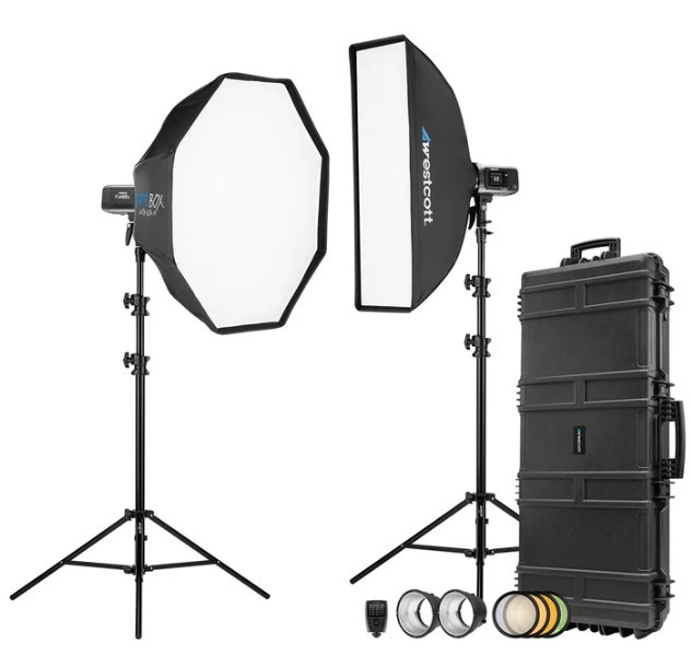 FJ400 II 400Ws Touchscreen Strobe with FJ-X3 M Universal Trigger (2-Light Hard Case Kit) - Allen ...