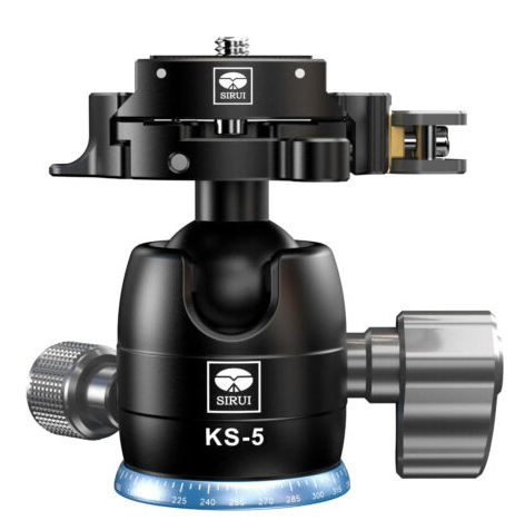 KS-5 Low Gravity QR Ball Head with Panning Arca-Type Plate - Allen's Camera