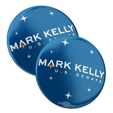 Mark Kelly For Senate (2.25" Pin-Back Button -- Pack of Two!) - Mark ...