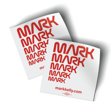 Mark Worm Logo Descending (3.5" x 3.5" Vinyl Sticker -- Pack of Two ...