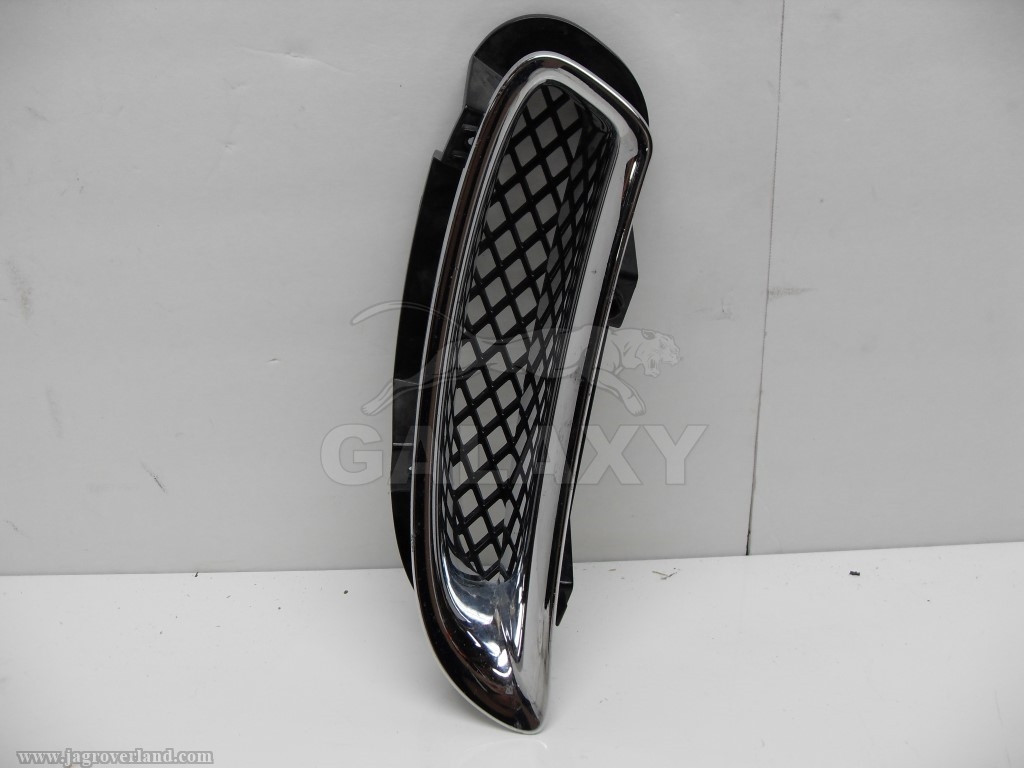 10-11 XK XKR Front Bumper Cover Right Spacer Panel Insert Grill w ...