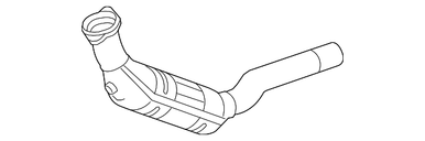 Converter & Pipe 2012-2015 Jaguar XK XKR Right C2P24803 - Galaxy Jaguar