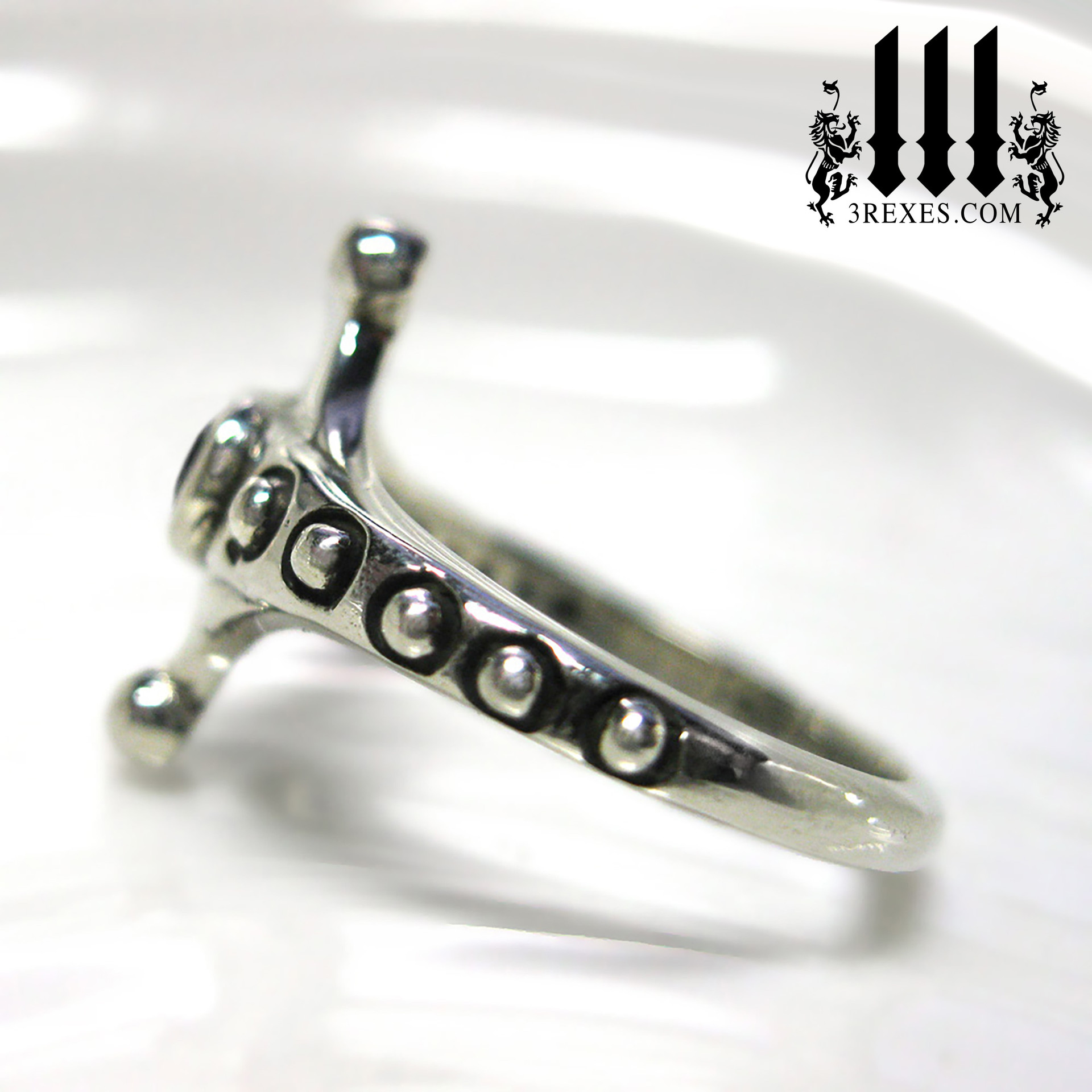 Imp Silver Fairy Tale Ring With Gothic Studs
