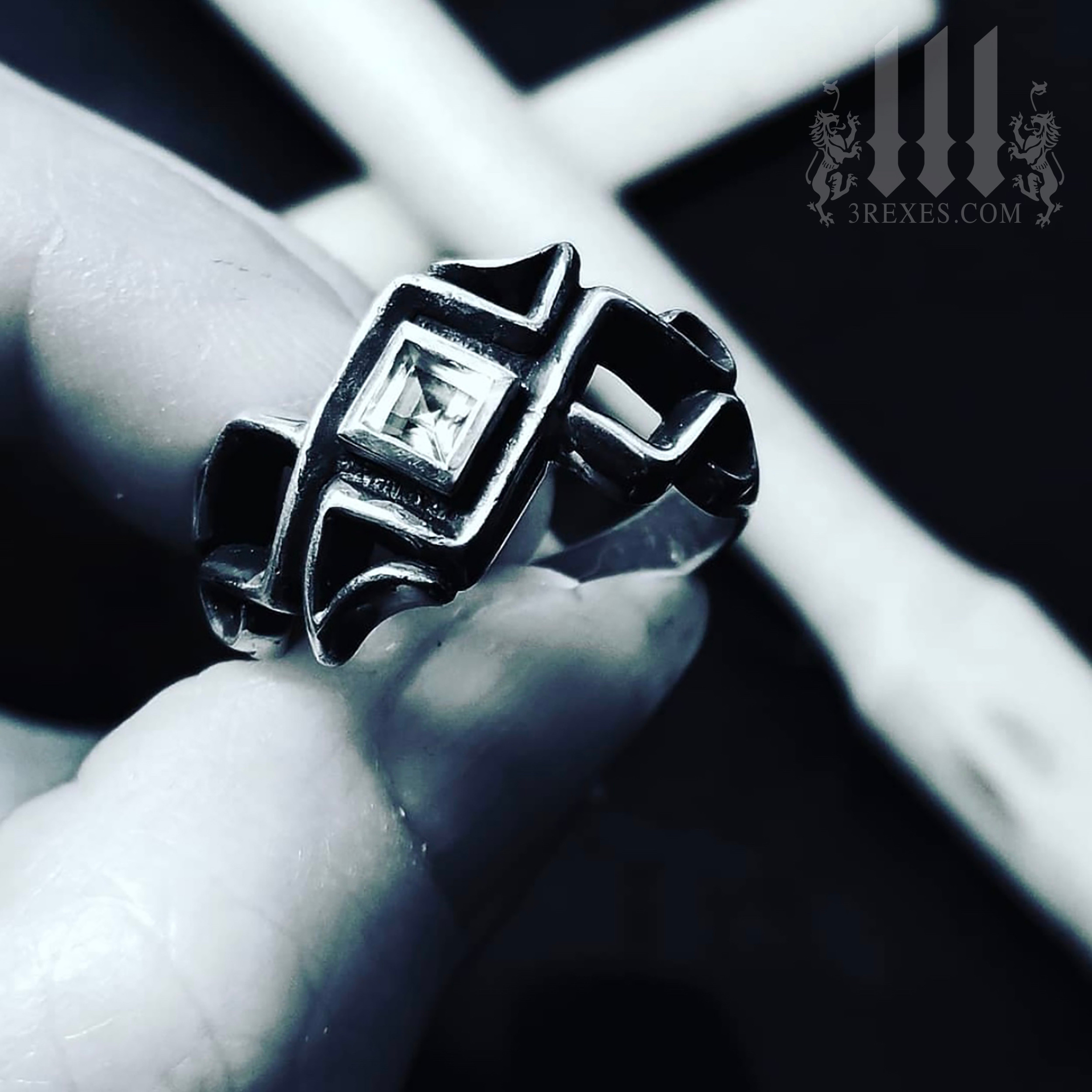 Unique Mens Rings | Silver Biker Bands | Gothic Rings for Men | Wedding ...