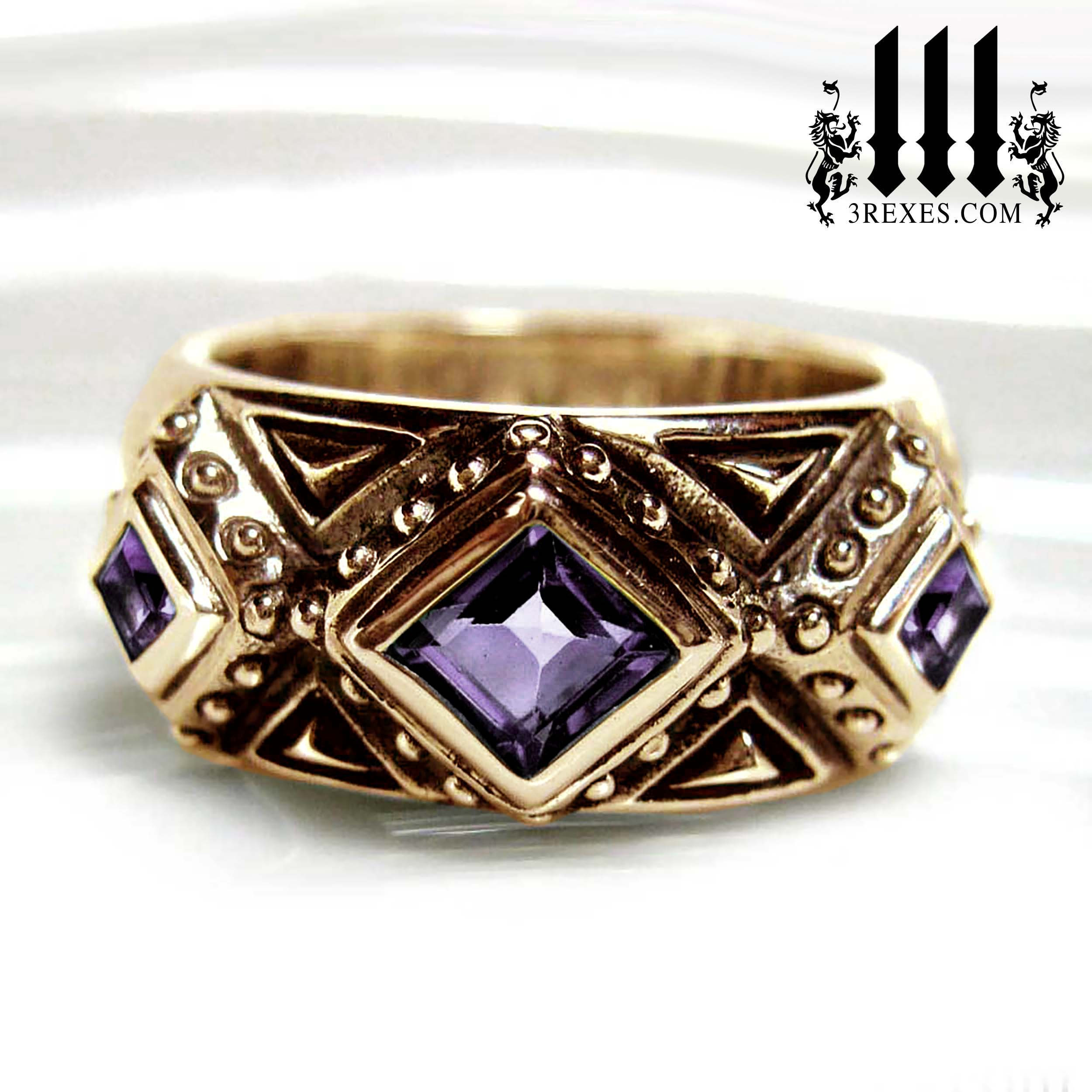 Gothic wedding rings for men and women. Celtic engagement bands for the ...