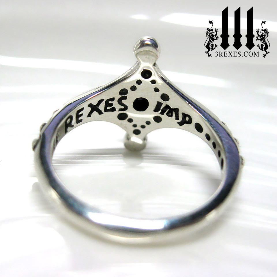 Imp Silver Fairy Tale Ring With Gothic Studs
