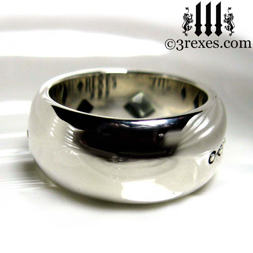 3 Kings Gothic Ring Sterling Silver Wedding Band
