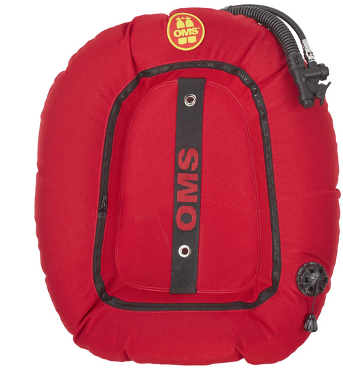 OMS 45 lbs Performance Double Tank Wing - Red - DiveCenter.com