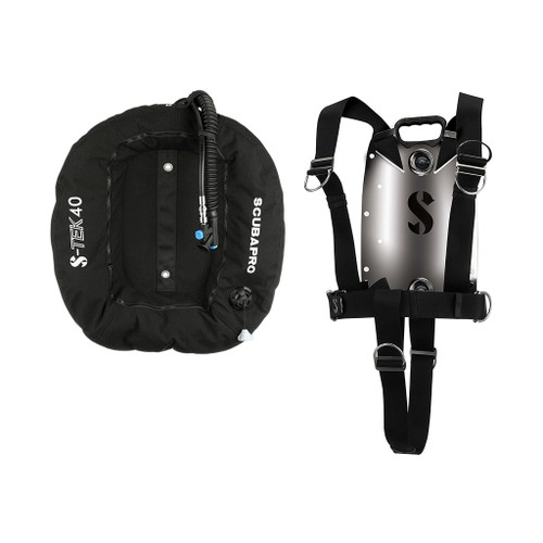 ScubaPro S-Tek Pure System Package w/ SS Plate and Doubles Wing FREE ...