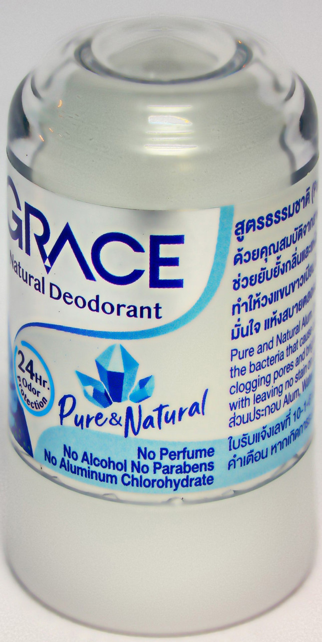 Natural Grace Deodorant 70g Alum Stone, No Perfume, No Alcohol, No ...