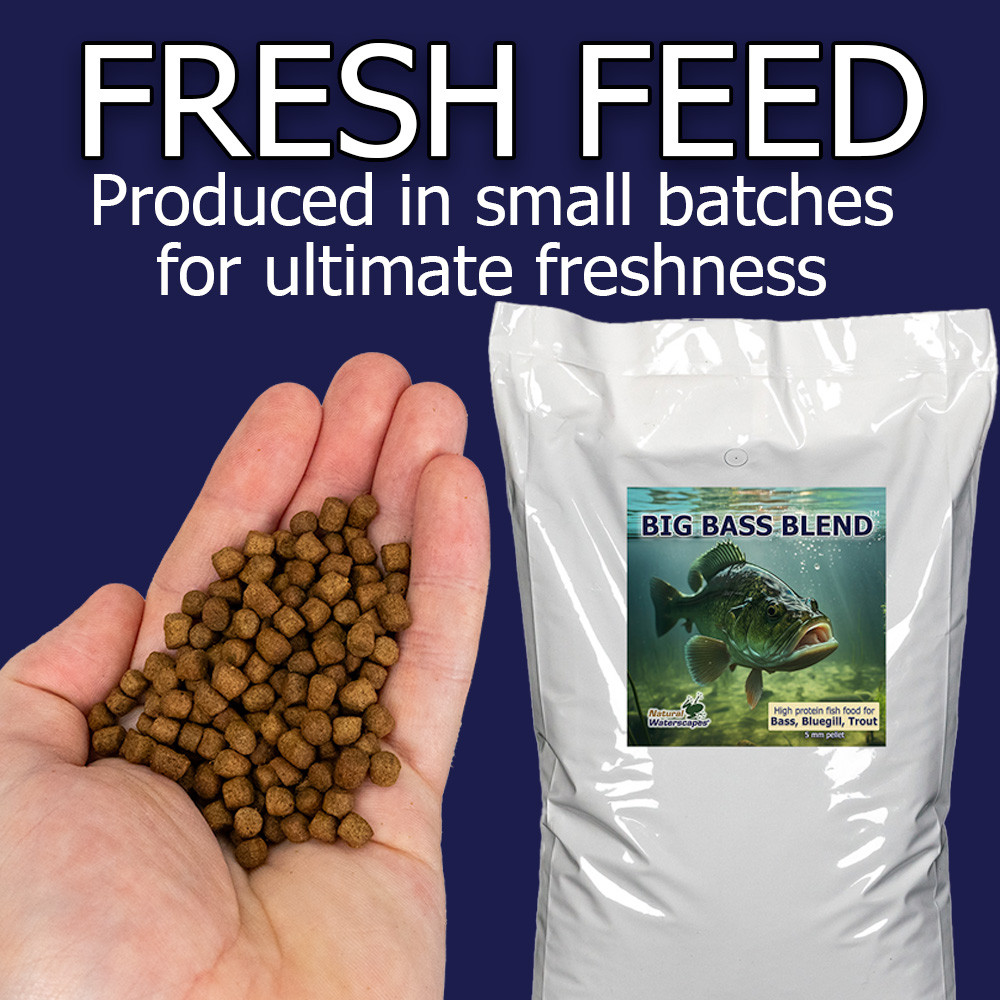 Big Bass Blend Game Fish Food 40 lb - Hand Throwable