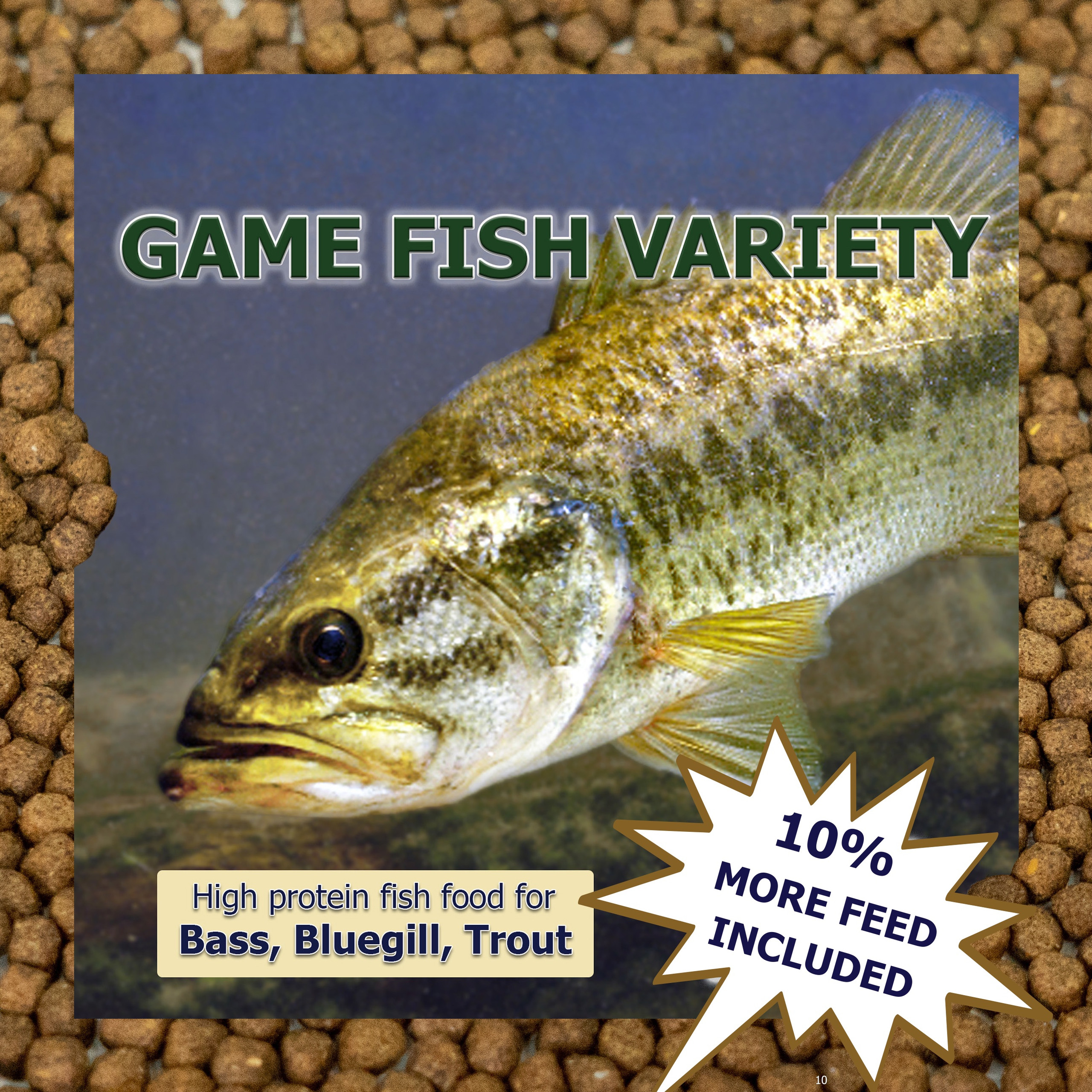 Premium Fish Food for Pond Game Fish