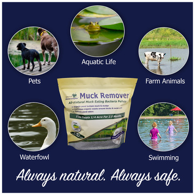 Muck Remover Pellets for Pond Muck Removal - keep muck away