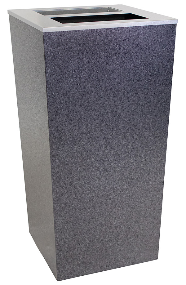 34 Gal. Hammered Charcoal Metro Collection XL Ash/Trash Waste Can